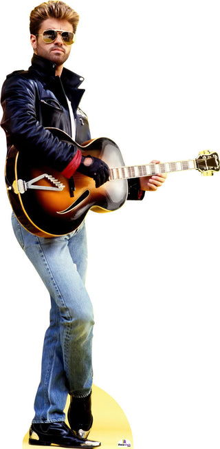 George Michael with Guitar 838 Celebrity Cutout | LifesizeCutouts
