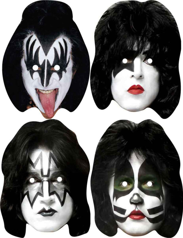 KISS - Set of 4 Celebrity Masks | LifesizeCutouts