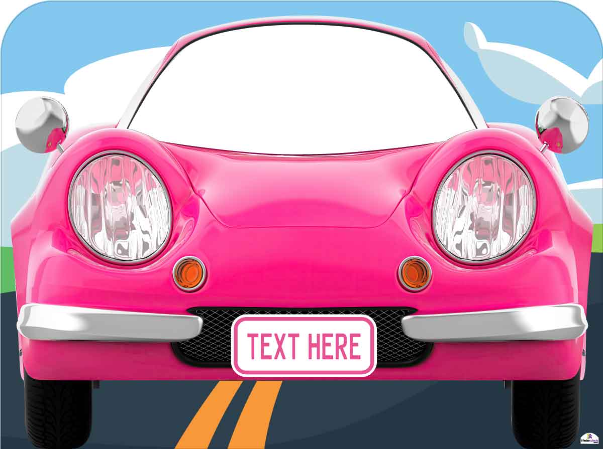 Pink Car 172 Cardboard Standin | LifesizeCutouts