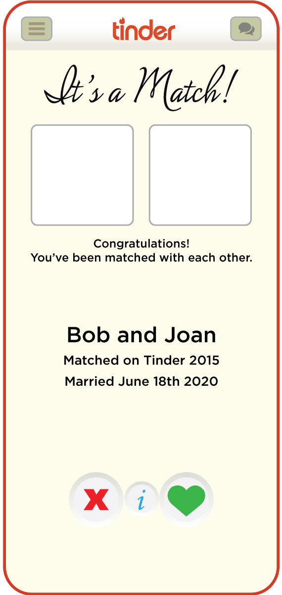 Tinder Selfie Frame - Extra Large Size - Self Standing - 180cm x 115cm ...