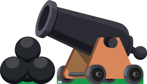 Cannon with Cannonballs 174 Cardboard Cutout | LifesizeCutouts