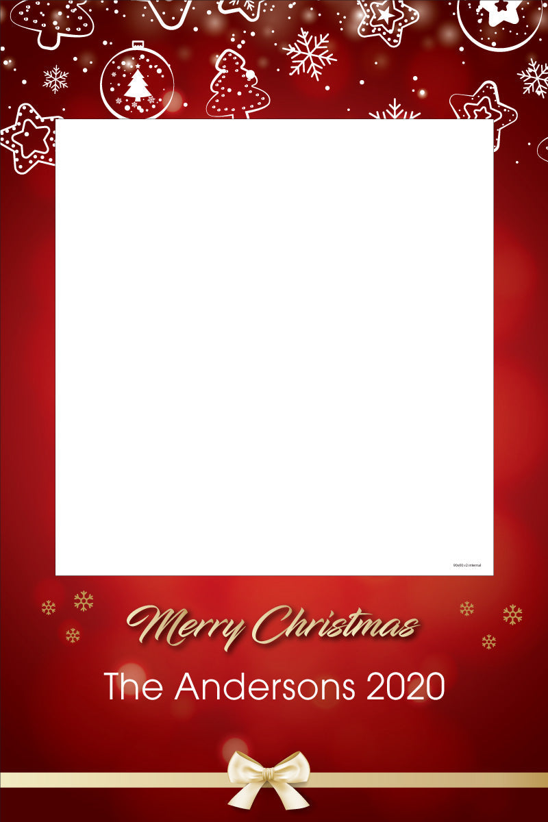 Personalised Christmas Season Selfie Frame 221 Large - 110cm x 85cm ...