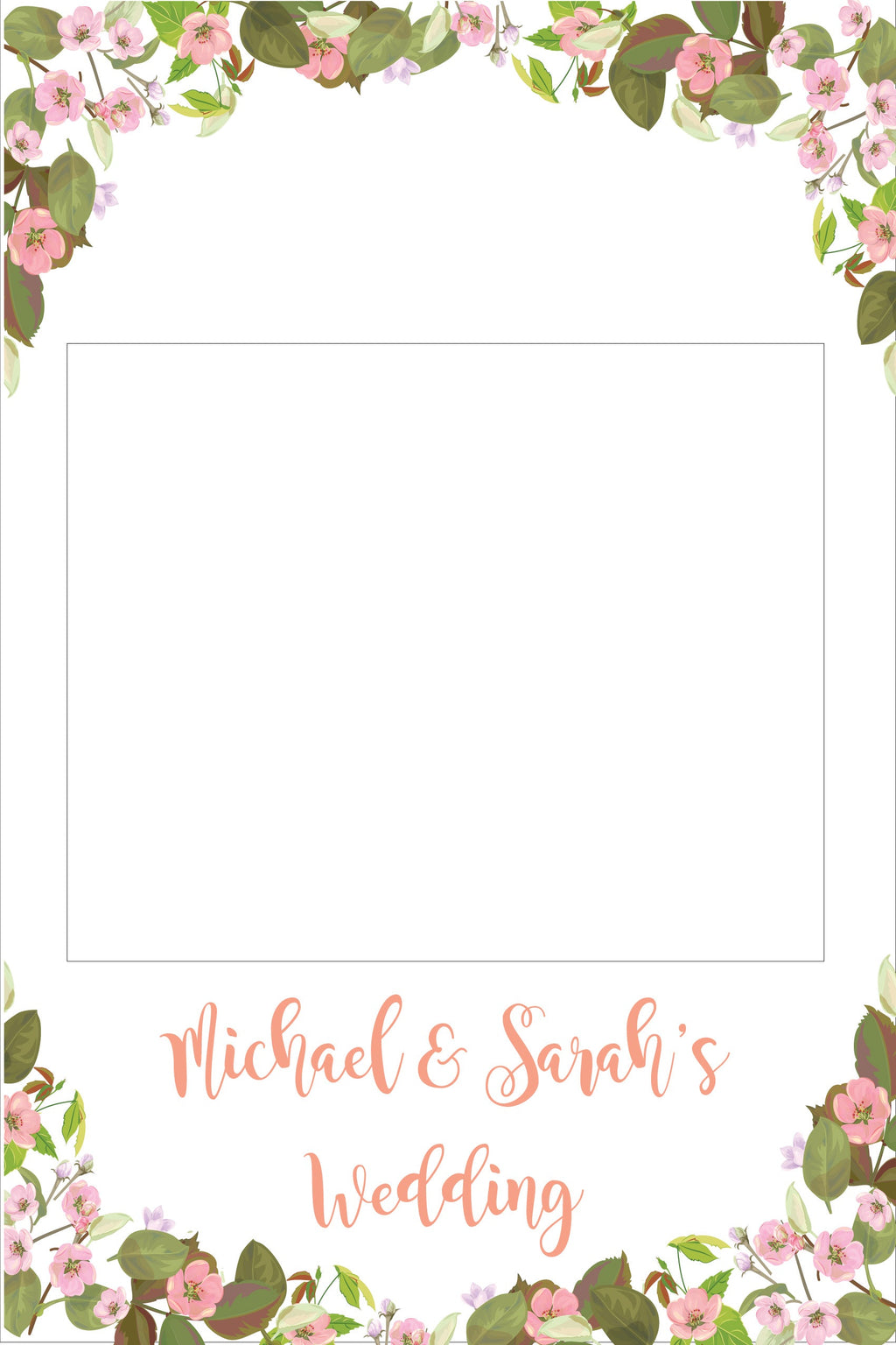 Flower Garden 001 Selfie Frame Large - 115cm x 80cm | LifesizeCutouts