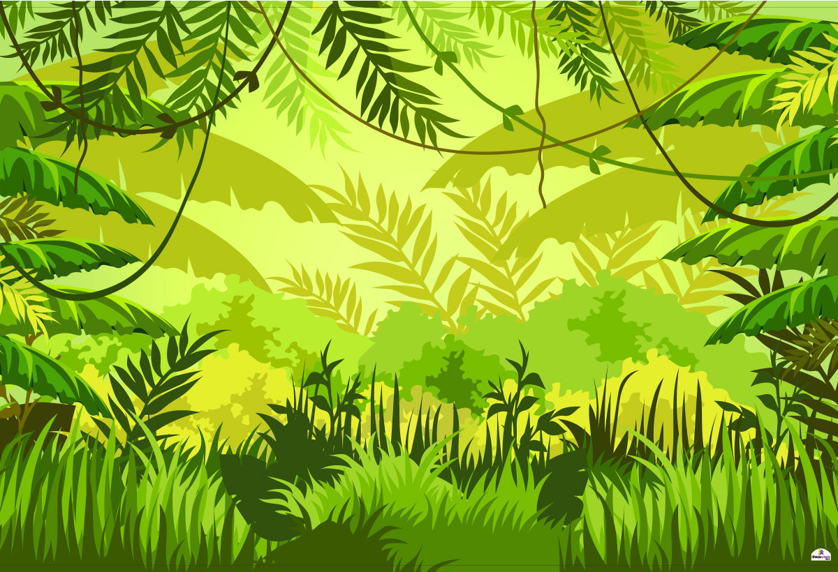 Jungle 270 Backdrop Banner - 2m High x 2.6m Wide | LifesizeCutouts