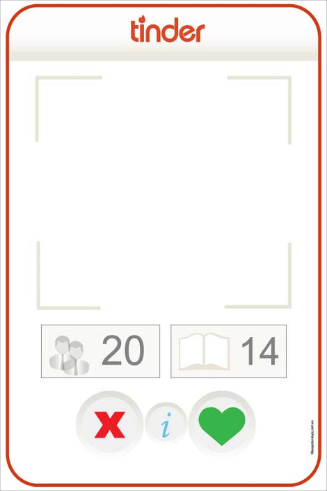 Tinder Selfie Frame - Shop Fun Tinder Frames for Selfies – LifesizeCutouts