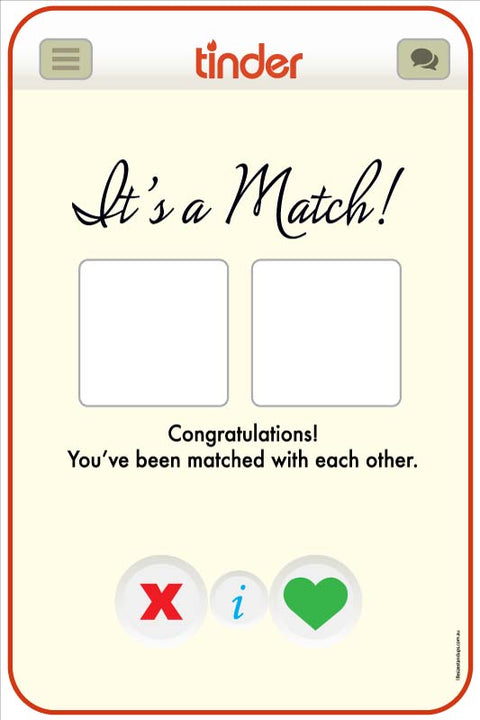 Tinder Selfie Frame - Extra Large Size - Self Standing - 180cm x 115cm ...